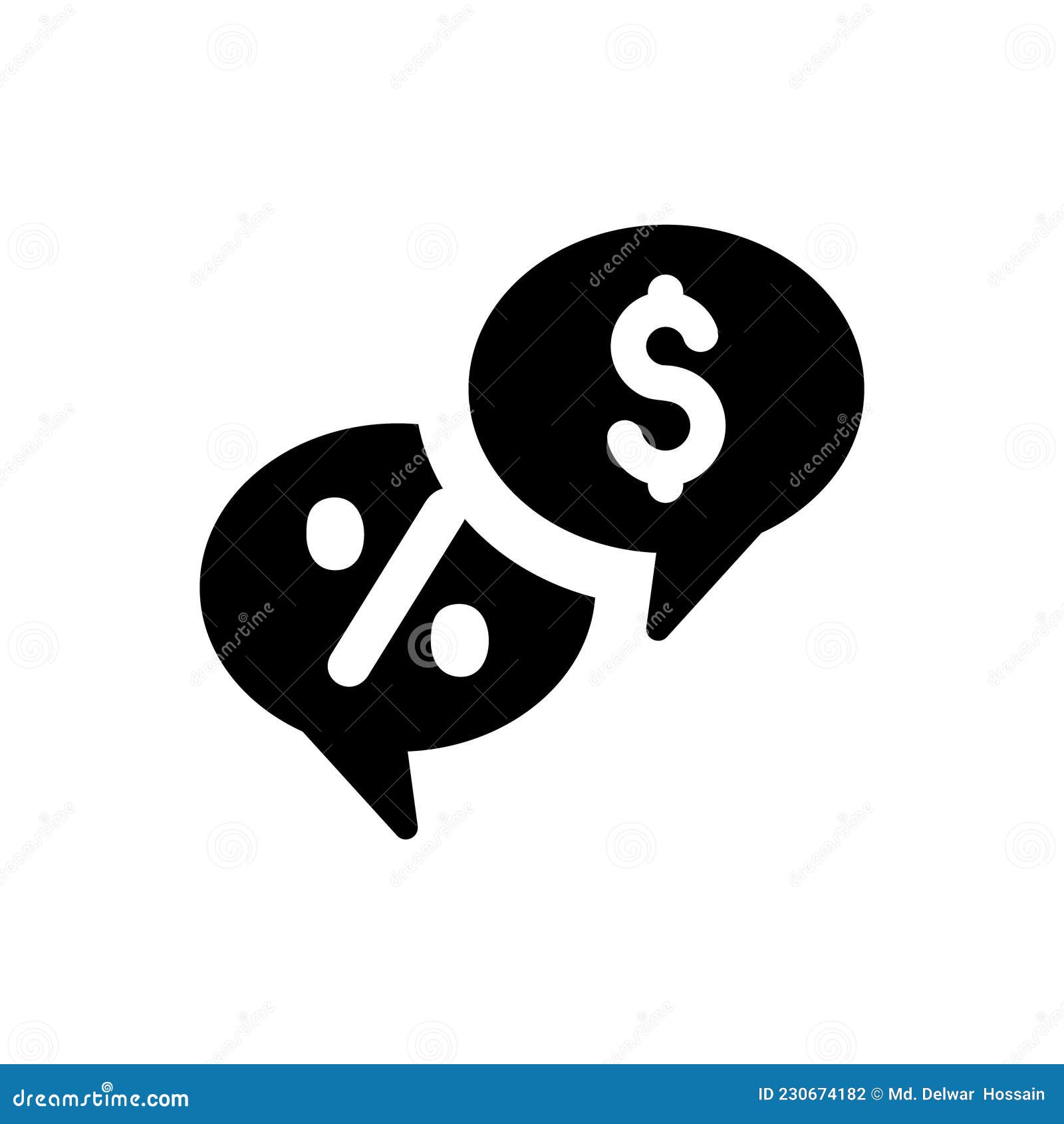 Loan assistant icon stock vector. Illustration of interest - 230674182