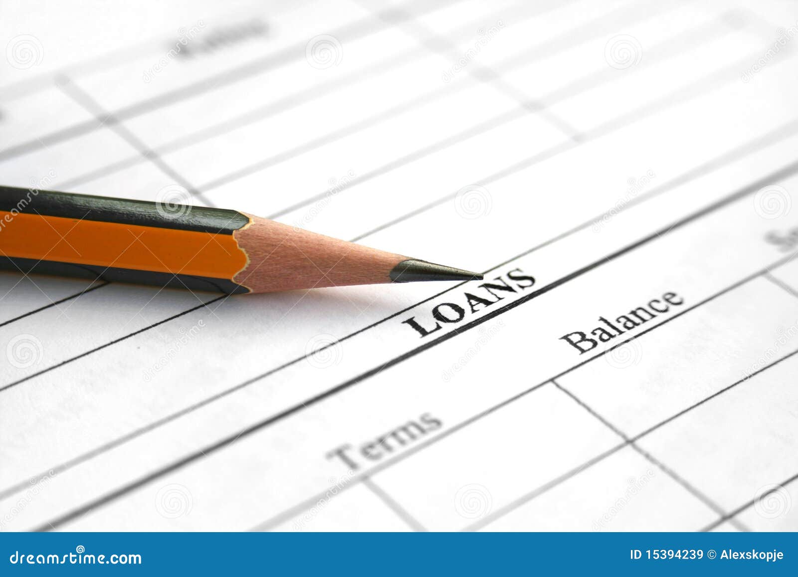 Loan balance stock image. Image of document, dissatisfied - 15394239