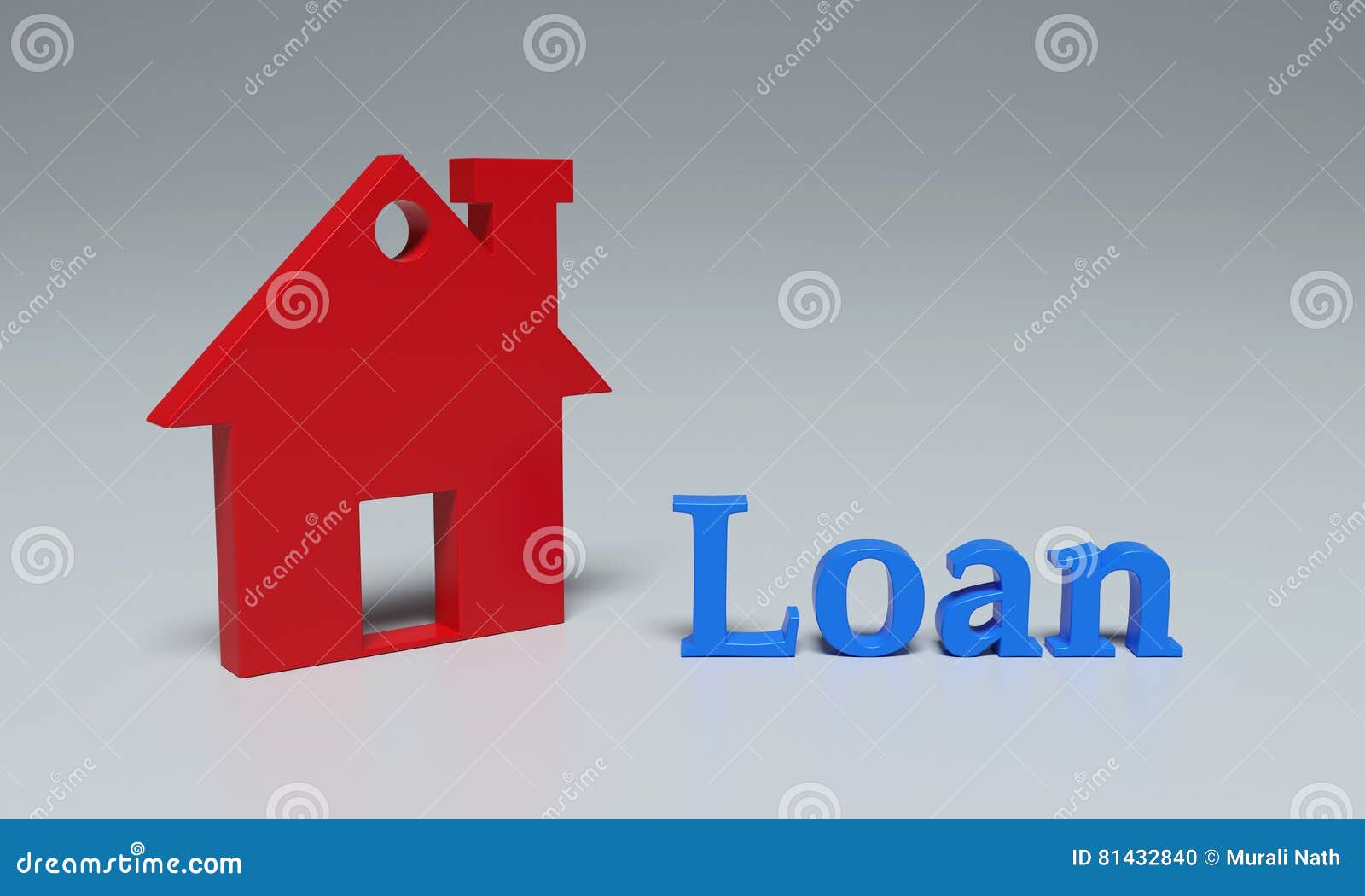 Loan Concept - 3D Rendering Image Stock Illustration - Illustration of ...