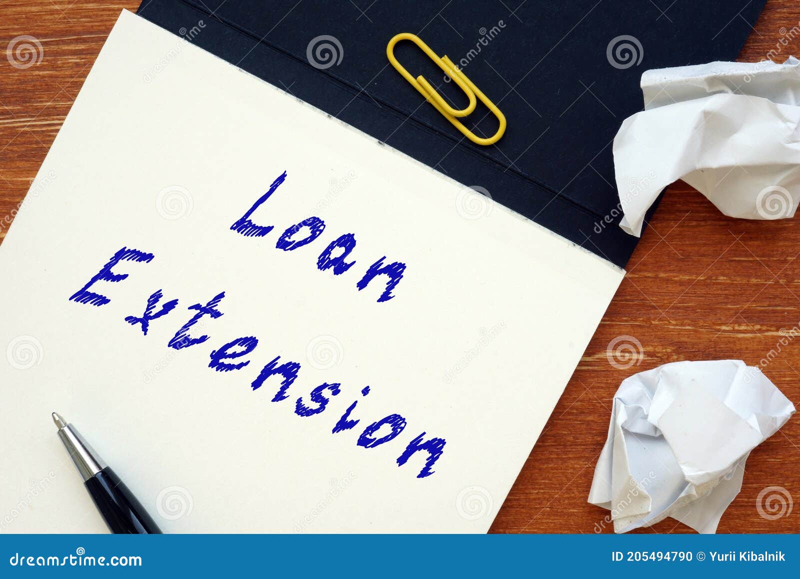 Loan Extension Sign on the Page Stock Photo - Image of online, analysis ...