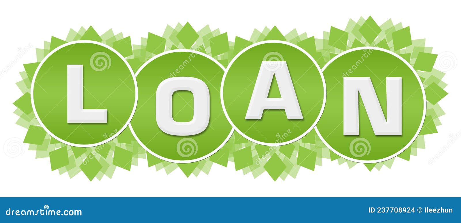 Loan Green Circular Floral Circles Stock Illustration - Illustration of ...