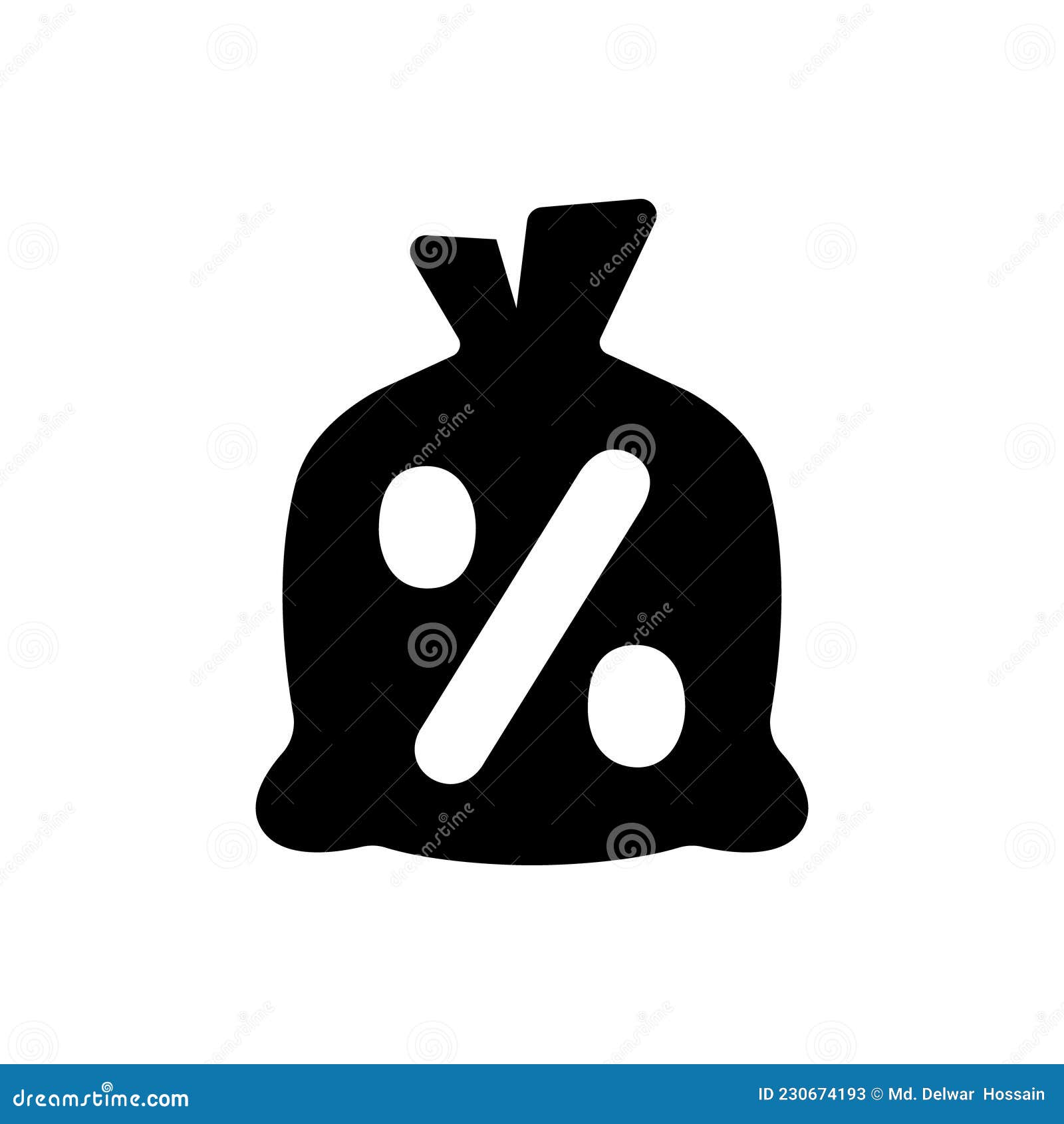 Loan interest rate icon stock vector. Illustration of sign - 230674193