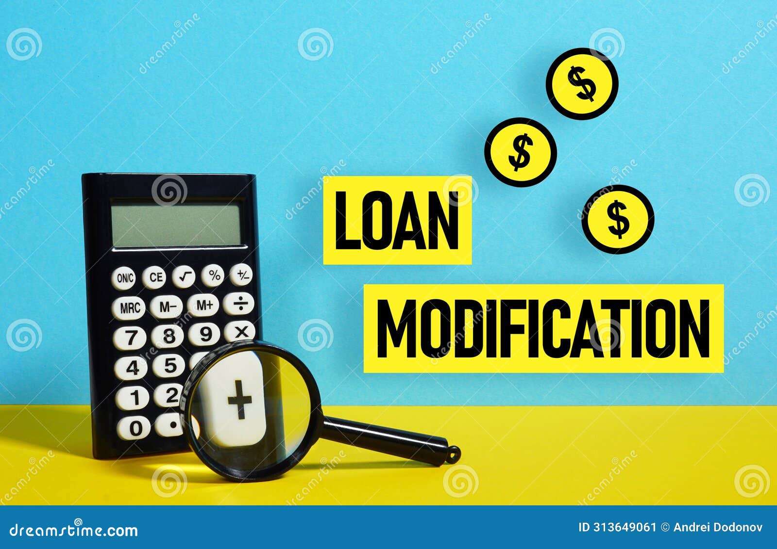 Loan Modification is Shown Using the Text Stock Image - Image of rights ...