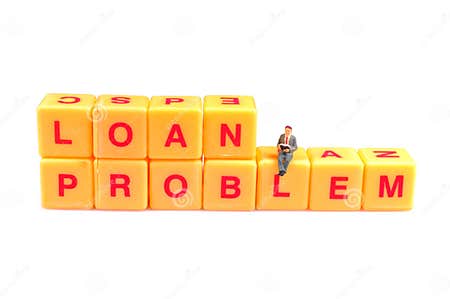 Loan problem stock image. Image of still, life, white - 12913865