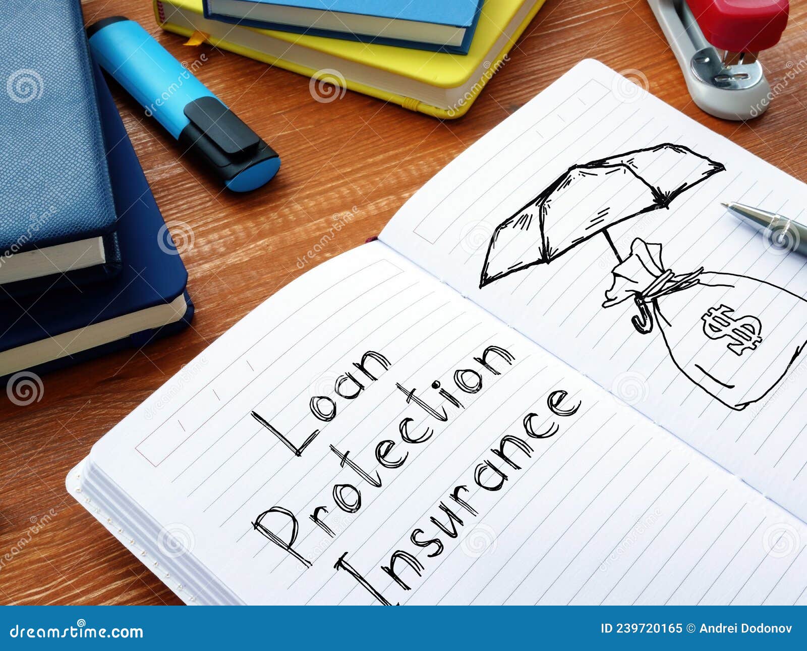 Loan Protection Insurance is Shown on the Business Photo Using the Text ...