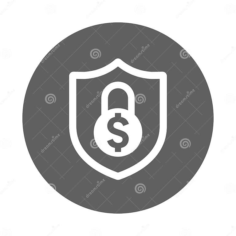 Loan, Safe, Security Icon. Gray Vector Graphics Stock Vector ...