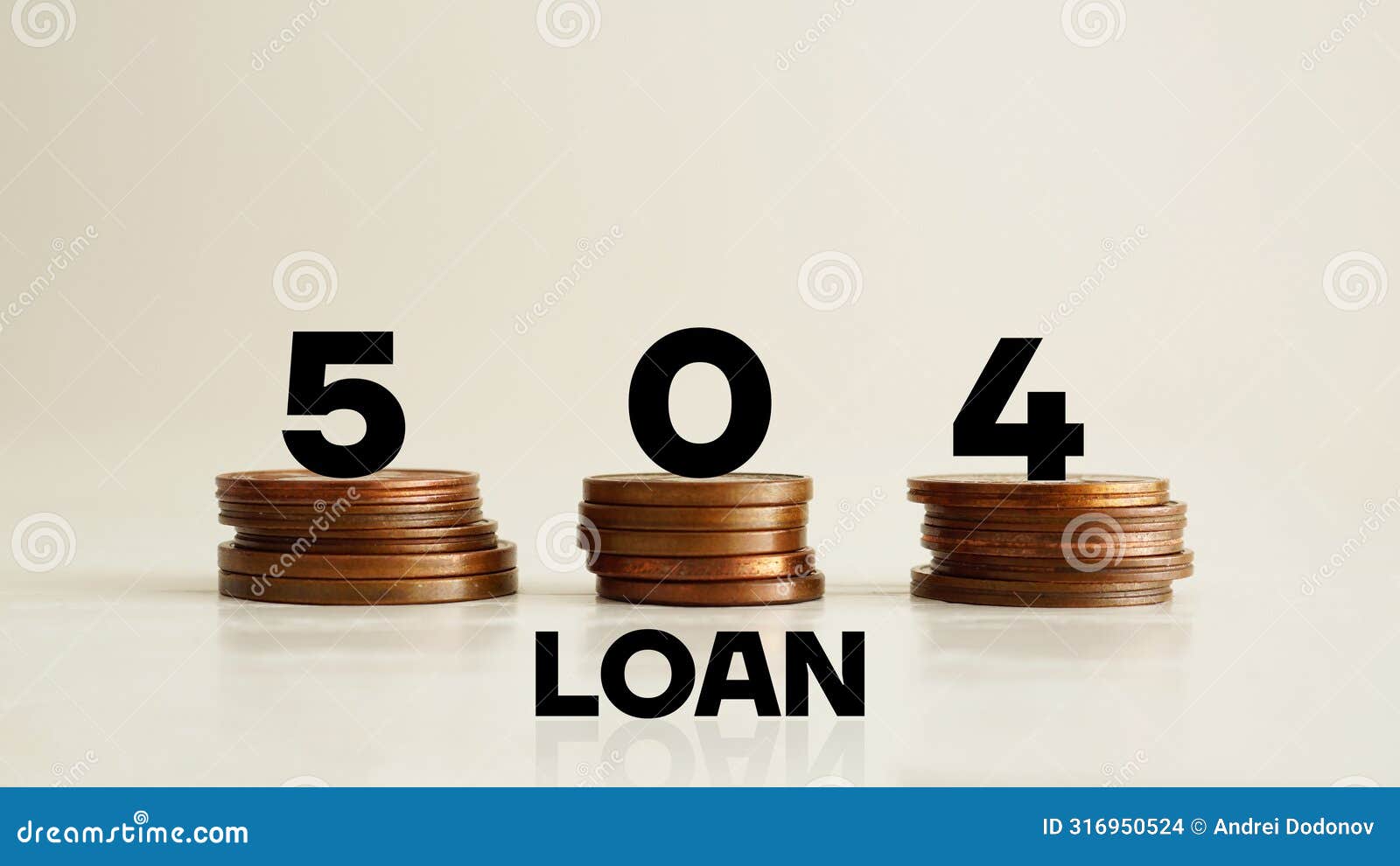 Loan 504 is Shown Using the Text Stock Photo - Image of business, fund ...
