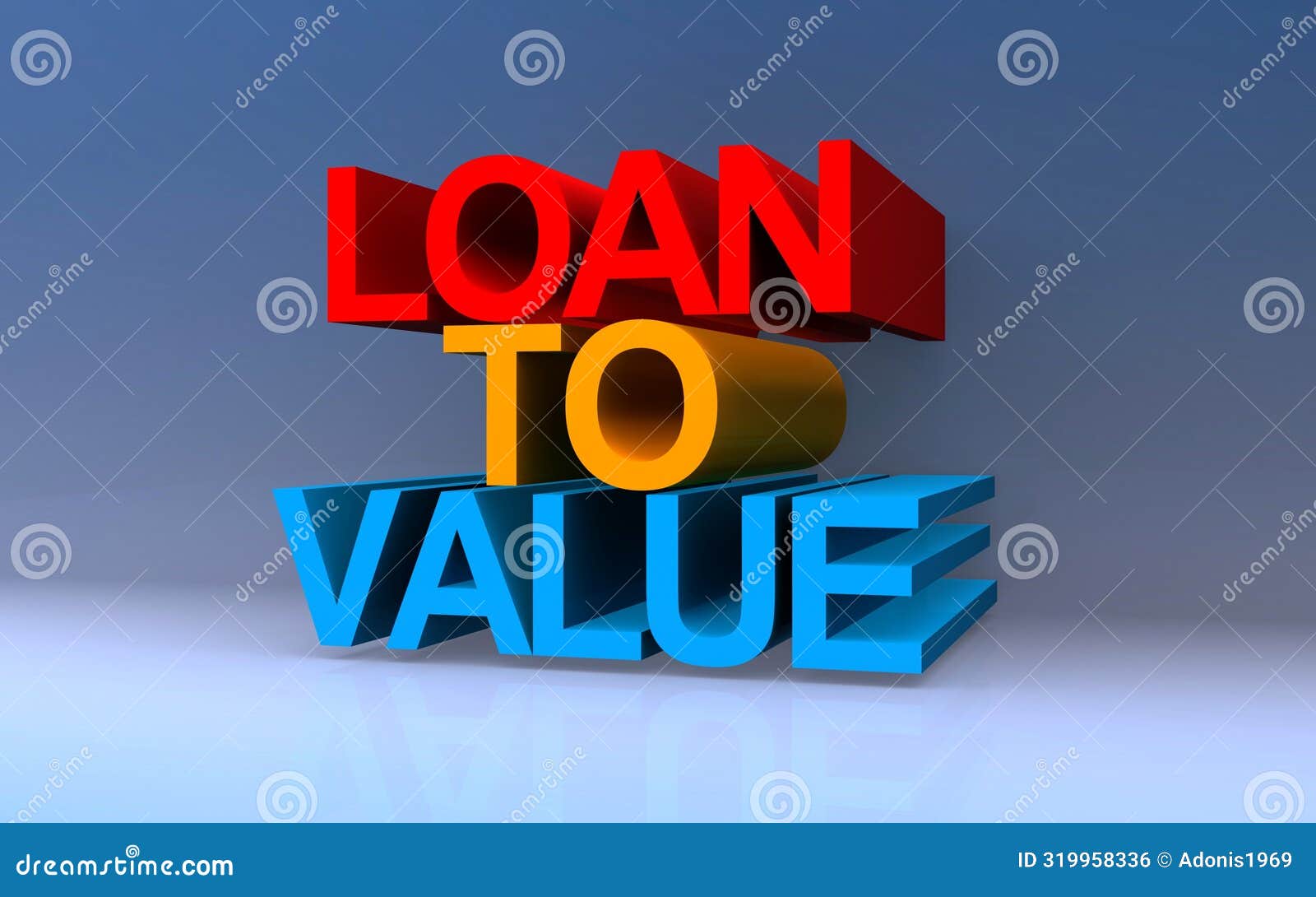 Loan to value on blue stock illustration. Illustration of loan - 319958336