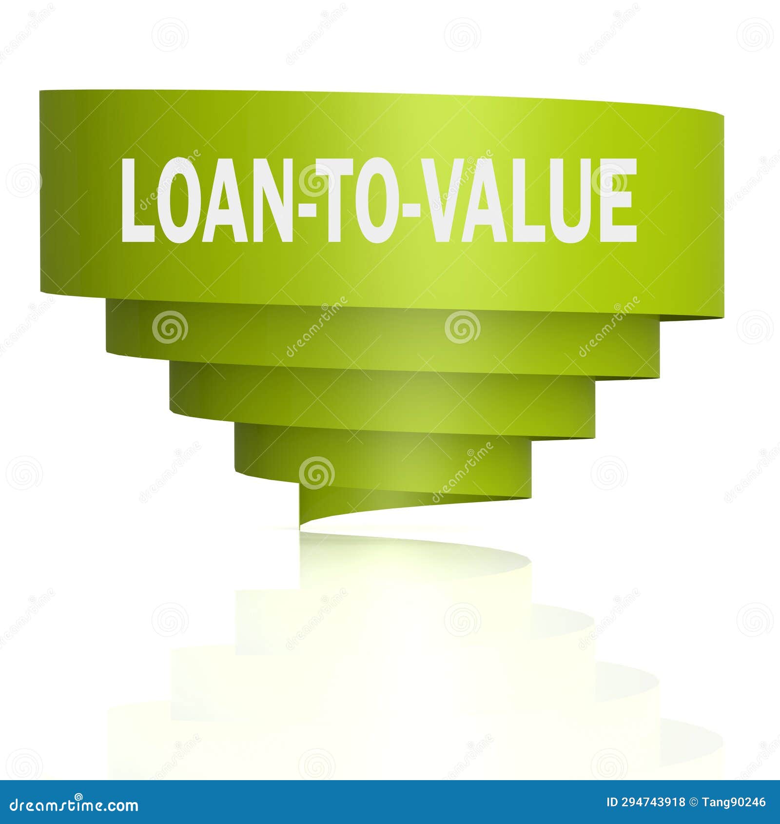Loan-to-value Word with Red Curve Banner Stock Illustration ...