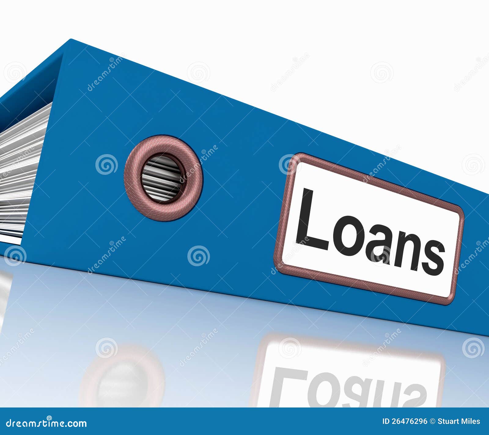 Loans File Contains Borrowing or Lending Paperwork Stock Illustration ...