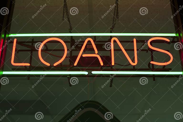 Loans neon sign stock photo. Image of cash, signs, money - 30609932