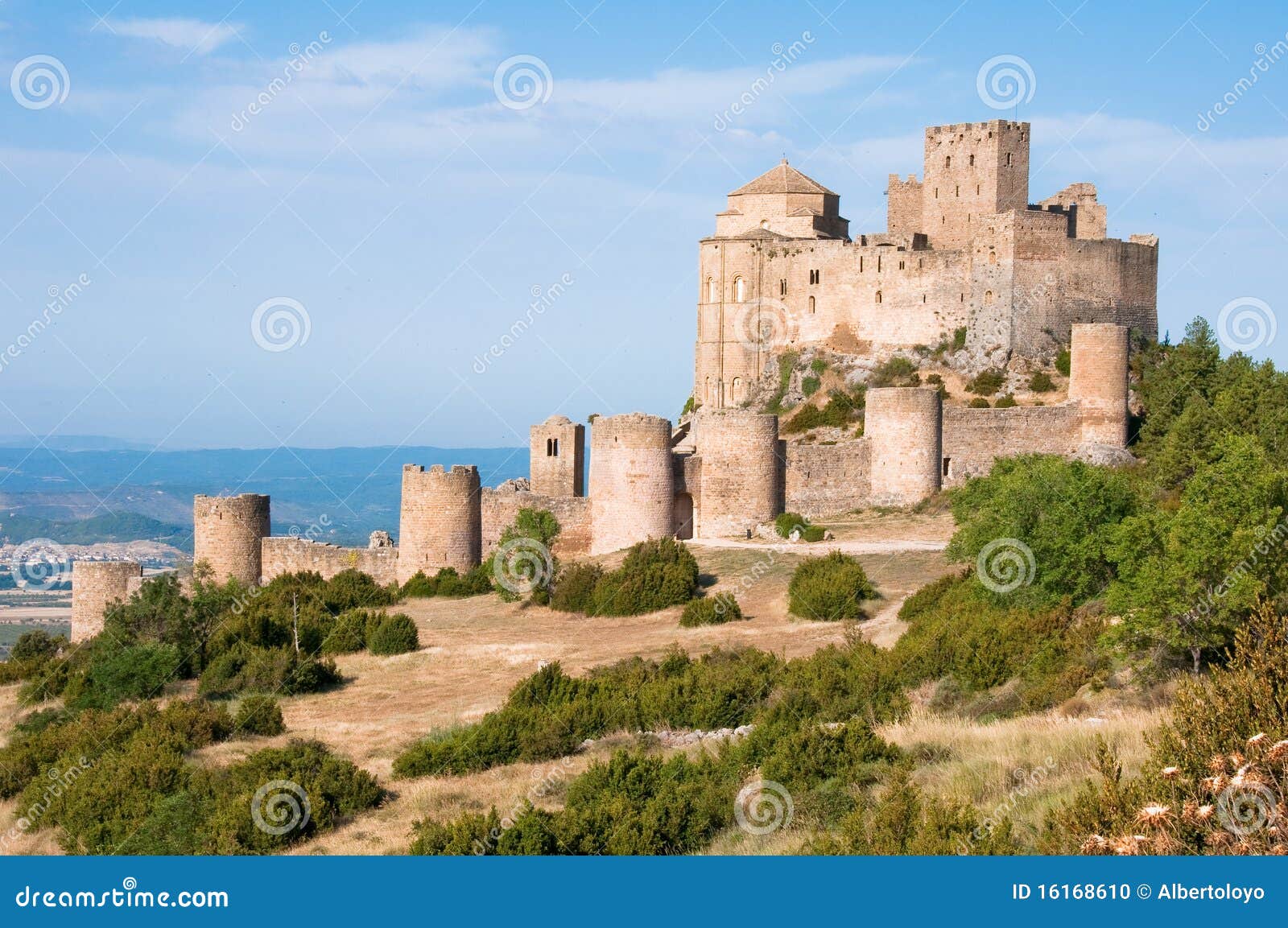 Loarre castle stock photo. Image of loarre, spain, europe - 16168610