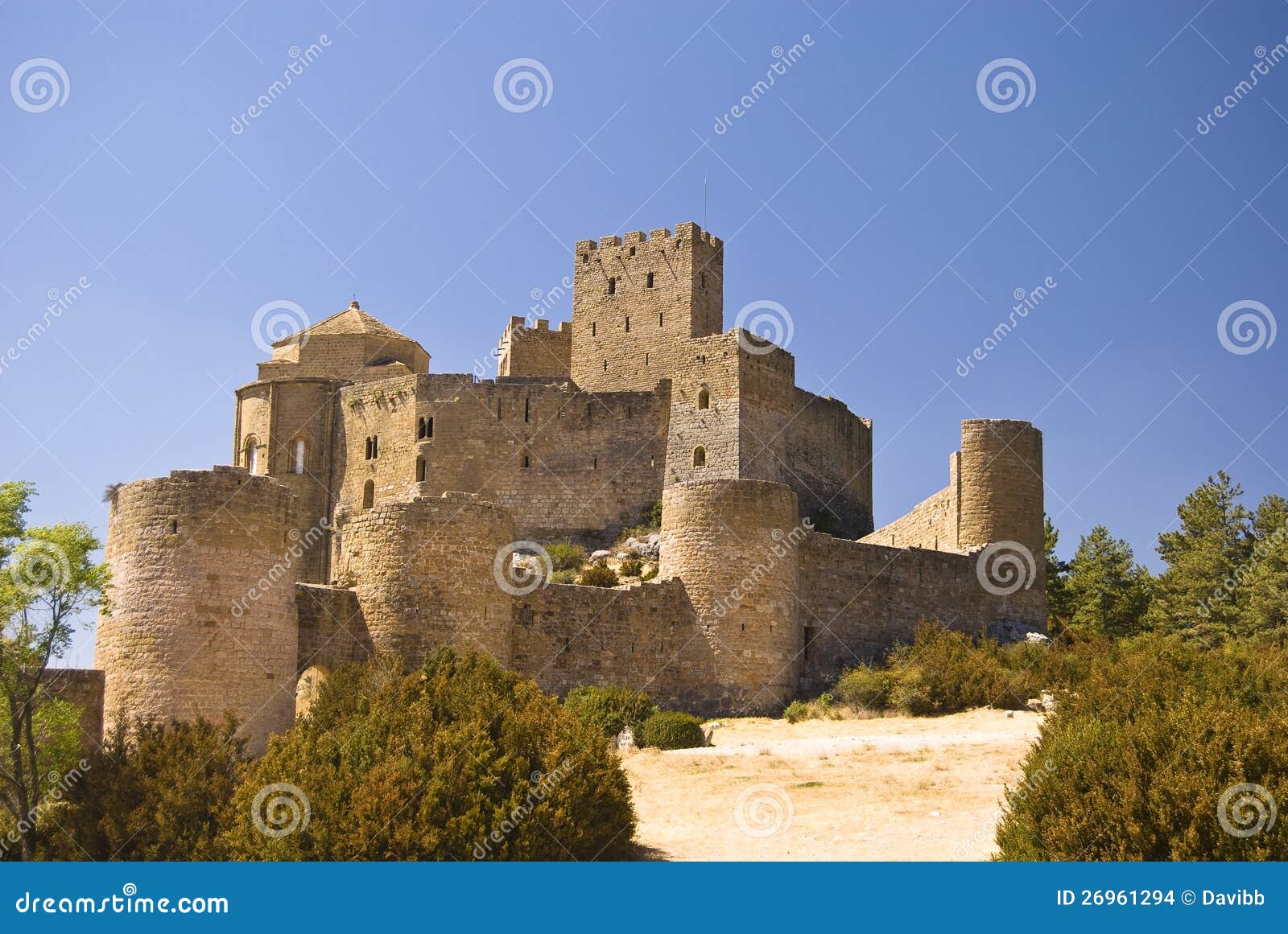Loarre Castle stock photo. Image of loarre, history, fortress - 26961294