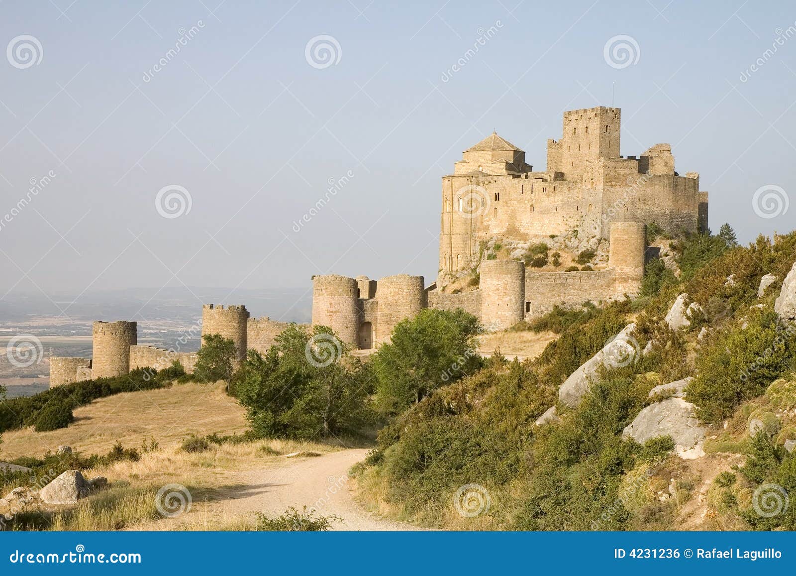 Loarre Castle, Aragon, Spain Stock Photo - Image of feudal, historical ...