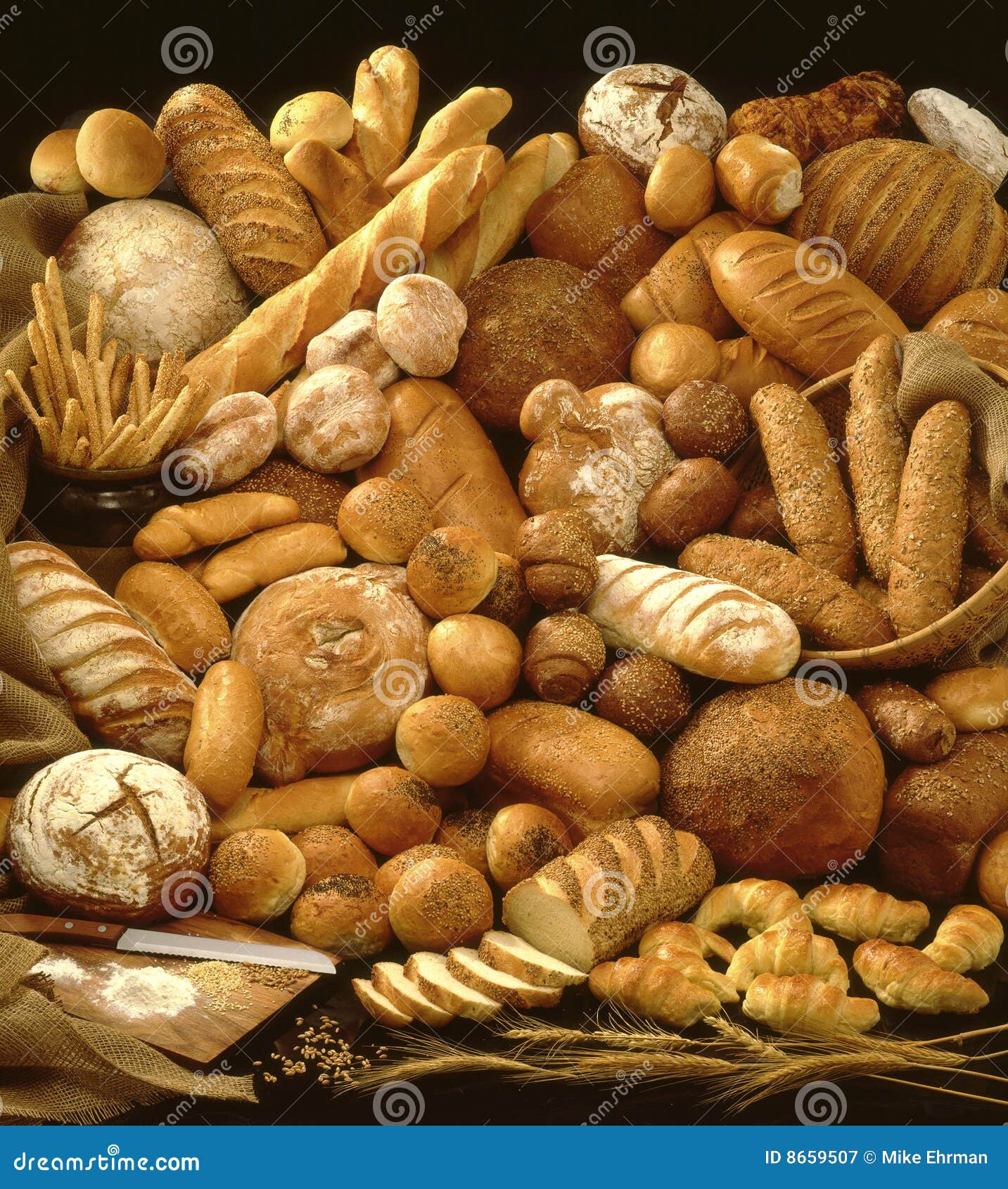 Loaves of bread stock image. Image of rolls, wheat, bread - 8659507