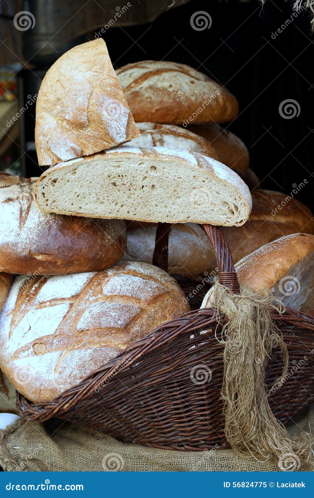 Loaves of bread stock image. Image of cereal, baked, loaf - 56824775