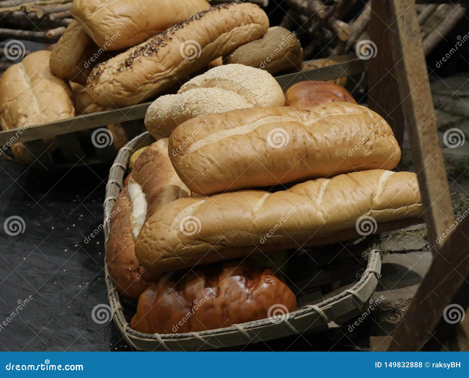 Loaves of Freshly Baked Bread Stock Photo - Image of rustic, homebaked ...
