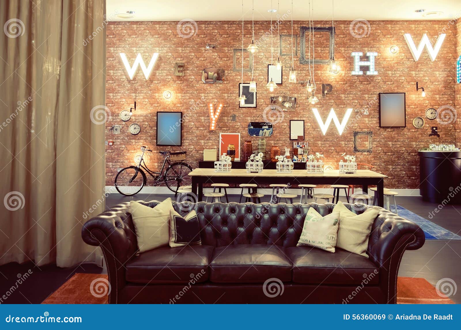 Lobby Aria in Office Room in English Style Stock Image - Image of ...