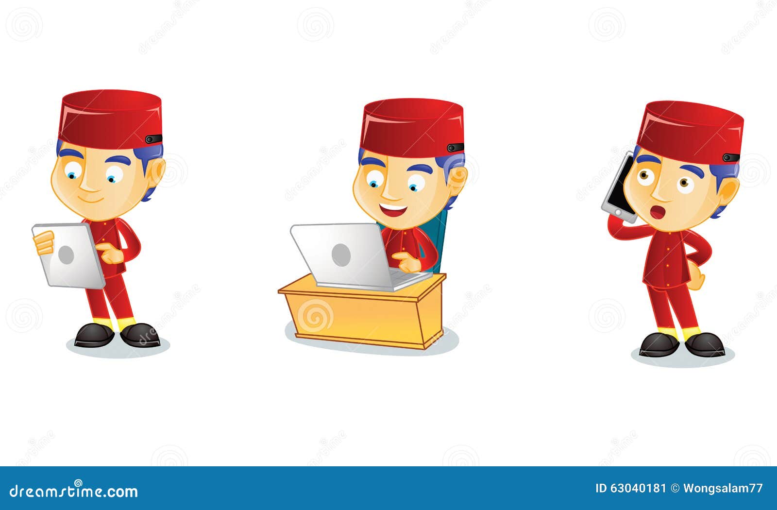 Lobby Boy 3 stock vector. Illustration of room, cartoon - 63040181