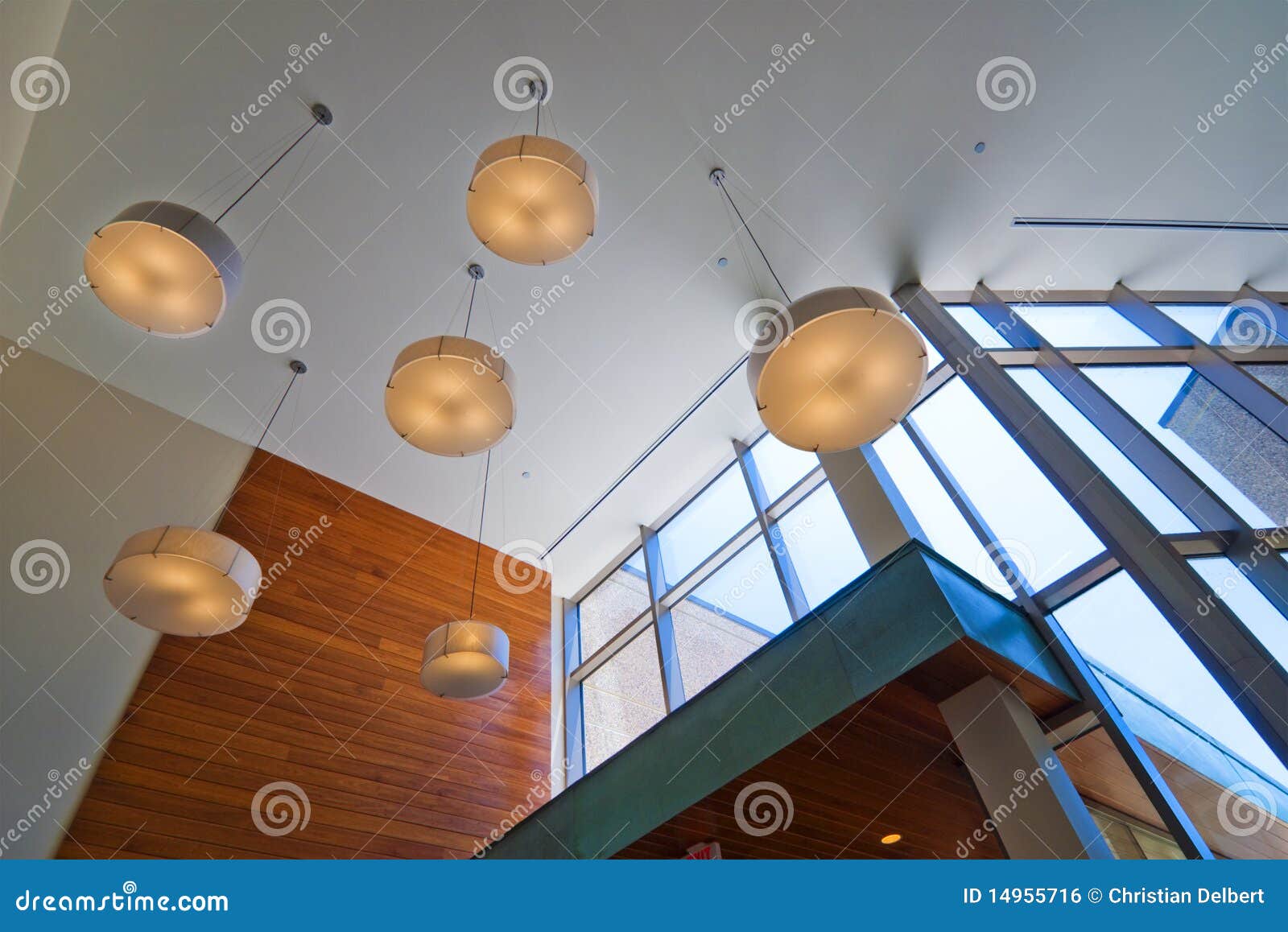 Lobby ceiling stock photo. Image of interior, glow, entrance - 14955716