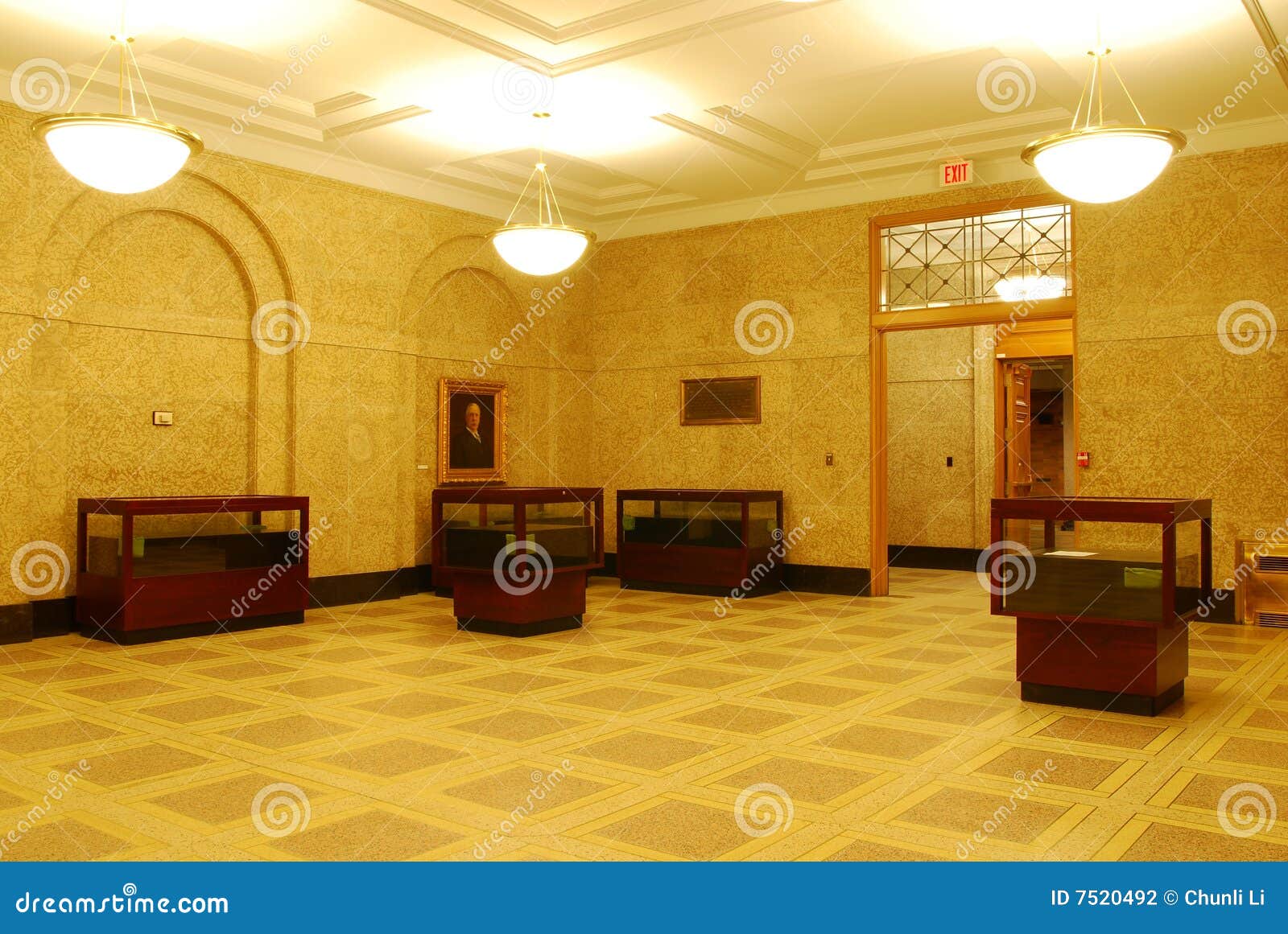 Lobby of library stock photo. Image of layers, light, read - 7520492