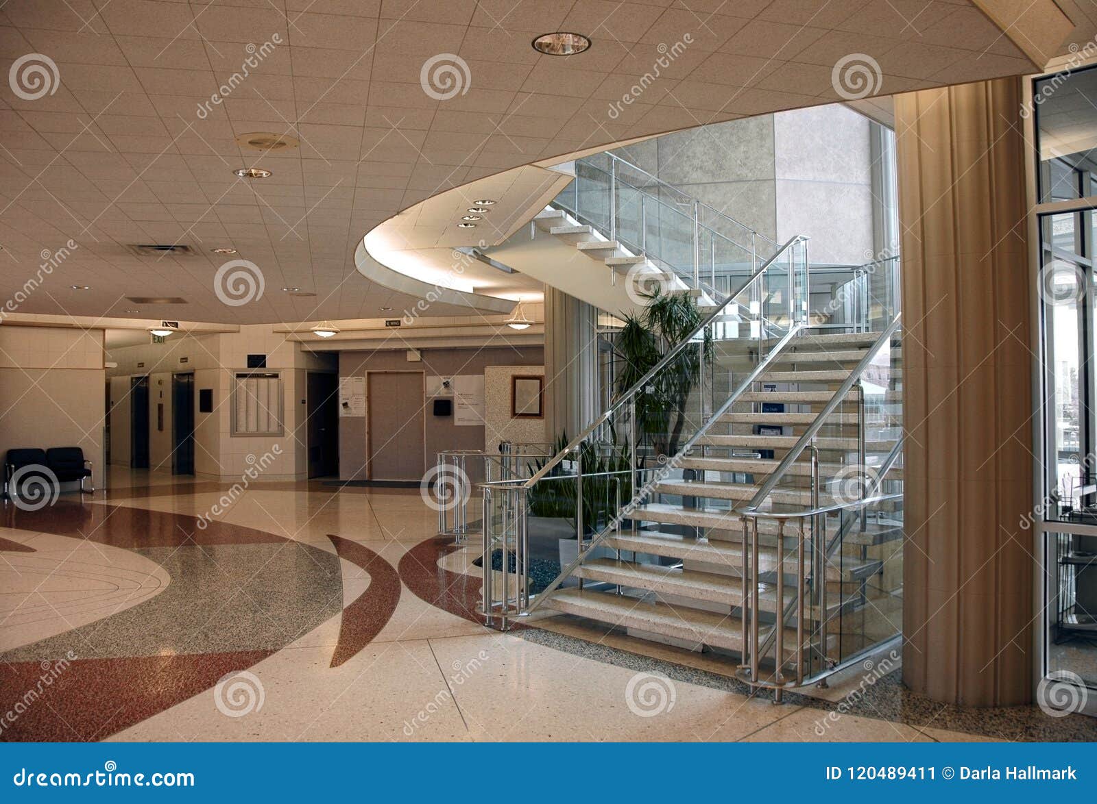 Lobby of an old building stock image. Image of indoors - 120489411