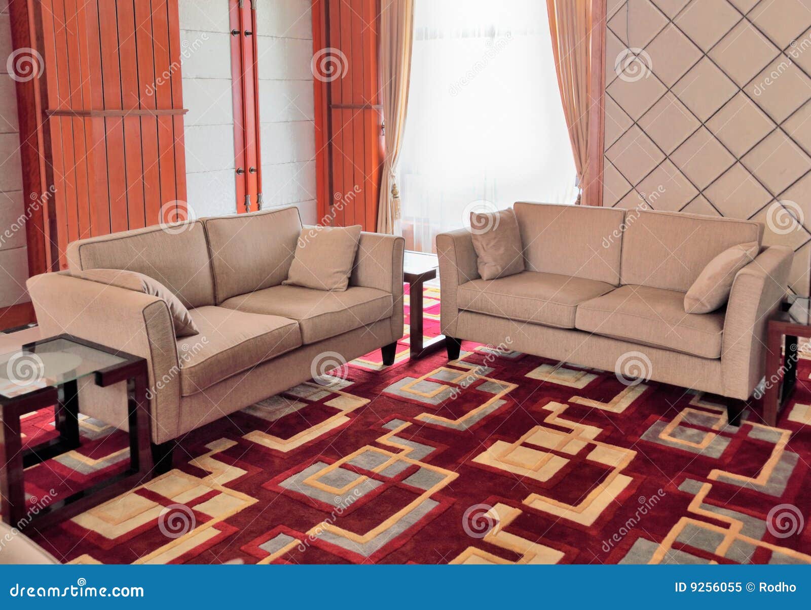 Lobby with sofa set stock image. Image of furniture, comfort - 9256055