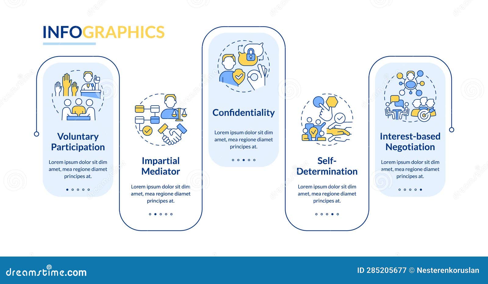 Lobbying Government Layout with Thin Line Icons Concept Stock Vector ...