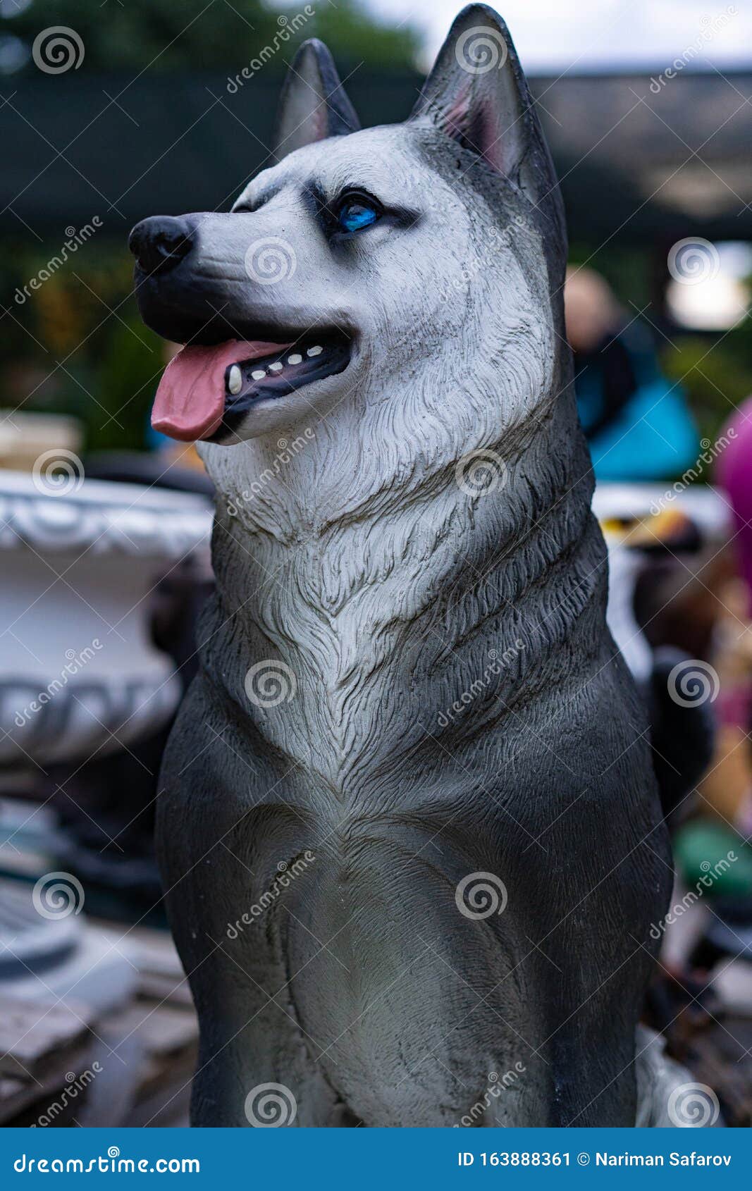 Lobo Artificial Hecho De Yeso Imagen de archivo - Imagen de fuentes ...