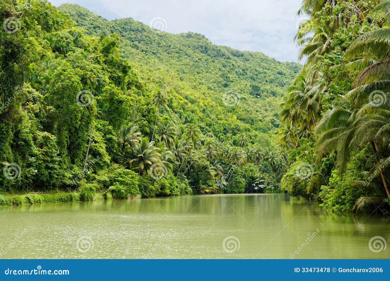 Loboc-Fluss in Bohol-Insel, Philippinen Stockfoto - Bild von anziehung ...
