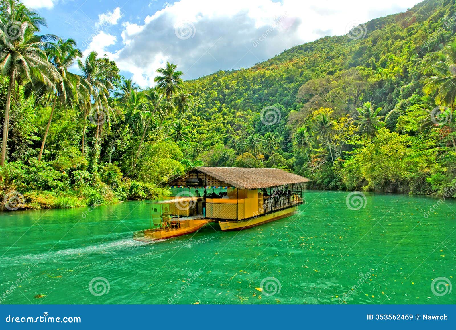 The Loboc River - in the Bohol Province of the Philippines. Stock Image ...