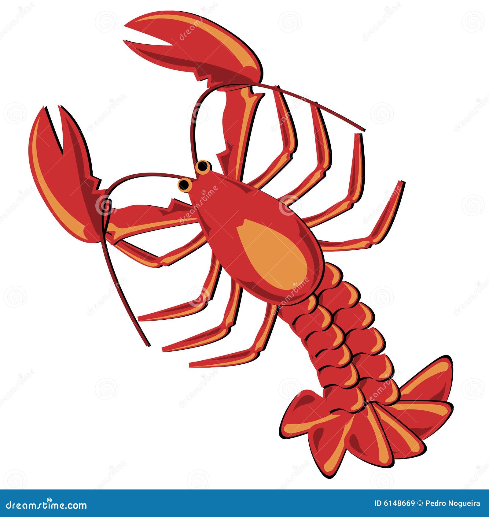 Lobster stock vector. Illustration of ornamental, cooking - 6148669
