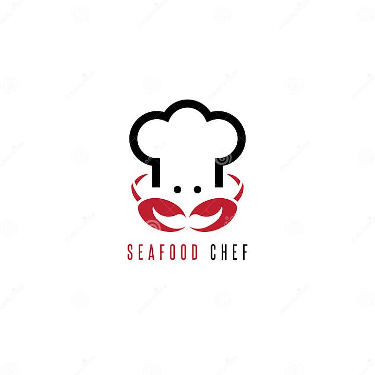 Lobster and Chef Negative Space Vector Stock Vector - Illustration of ...