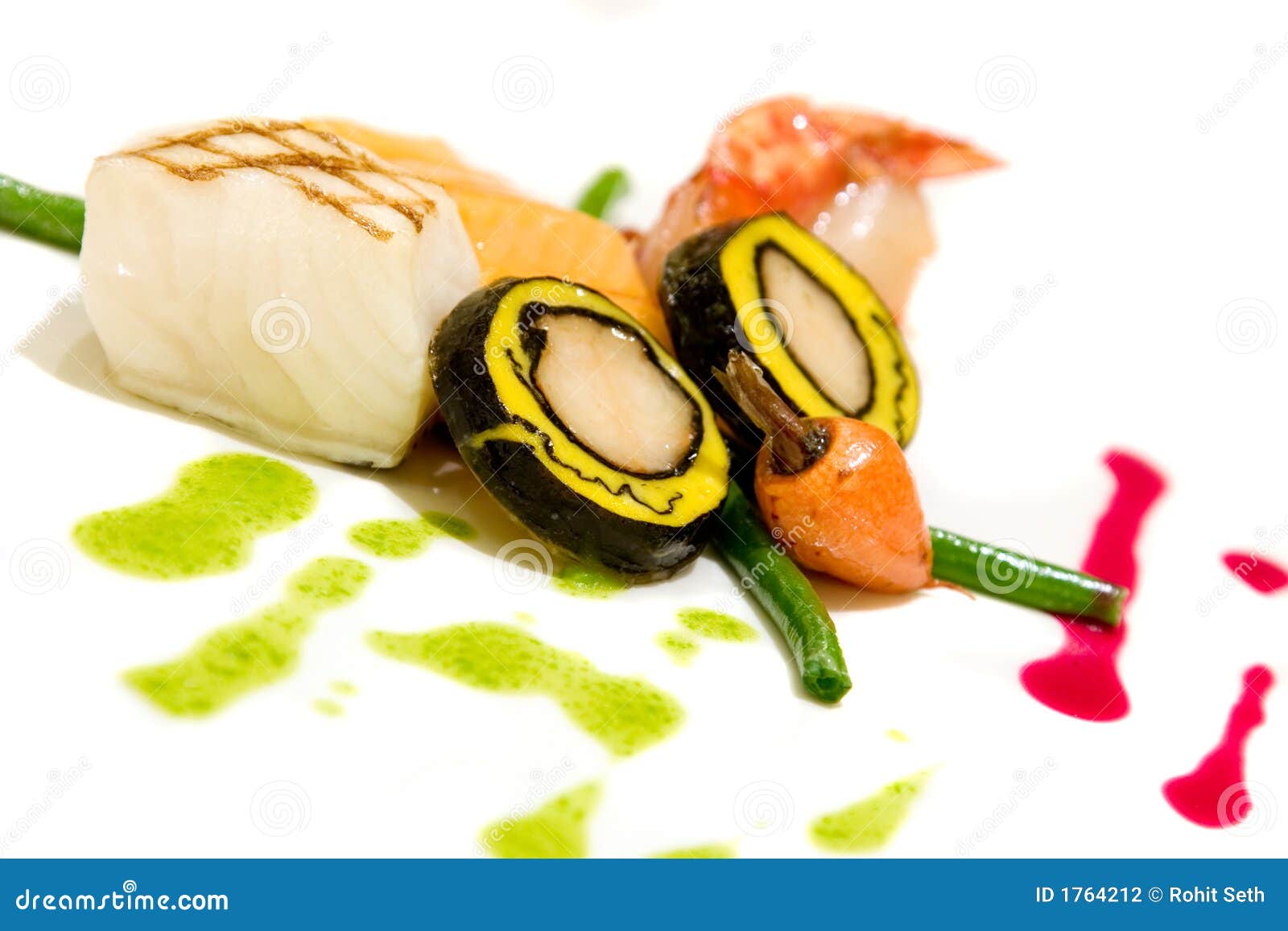 Lobster Covered with Scallop Mousse Stock Photo - Image of filet ...