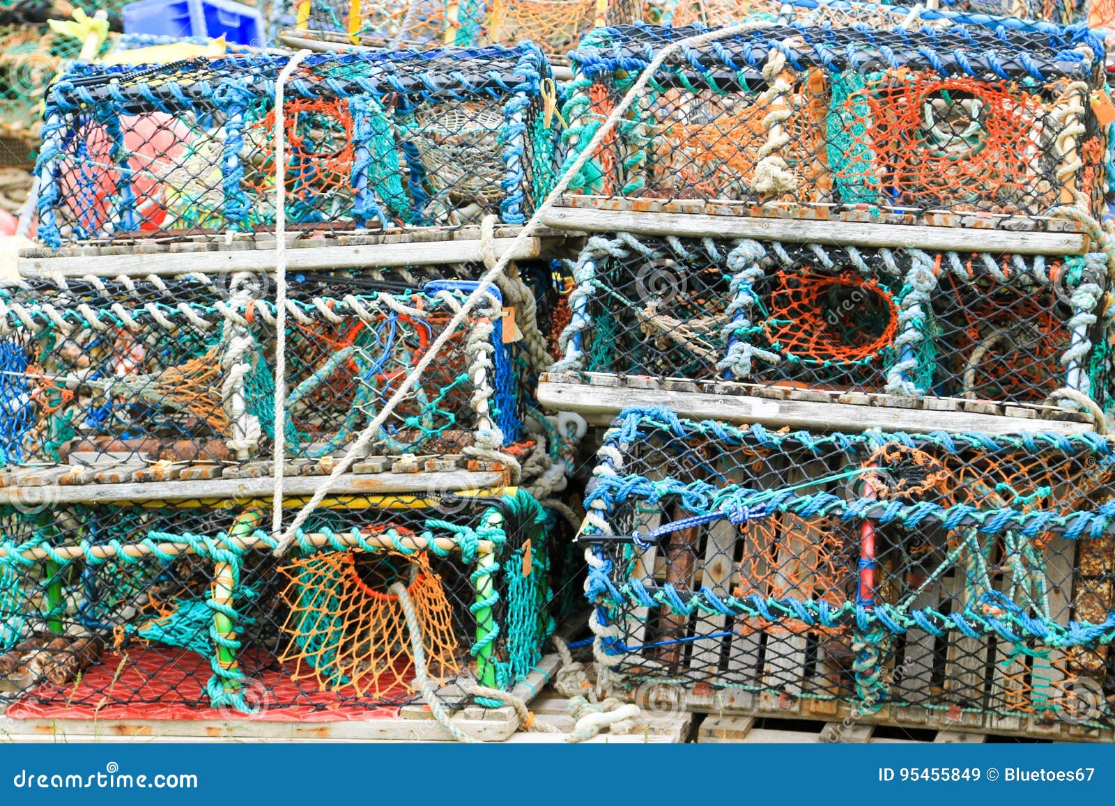Nets, Traps, Baskets, And Ropes Next To Fishing Boat On Nilaveli Beach ...