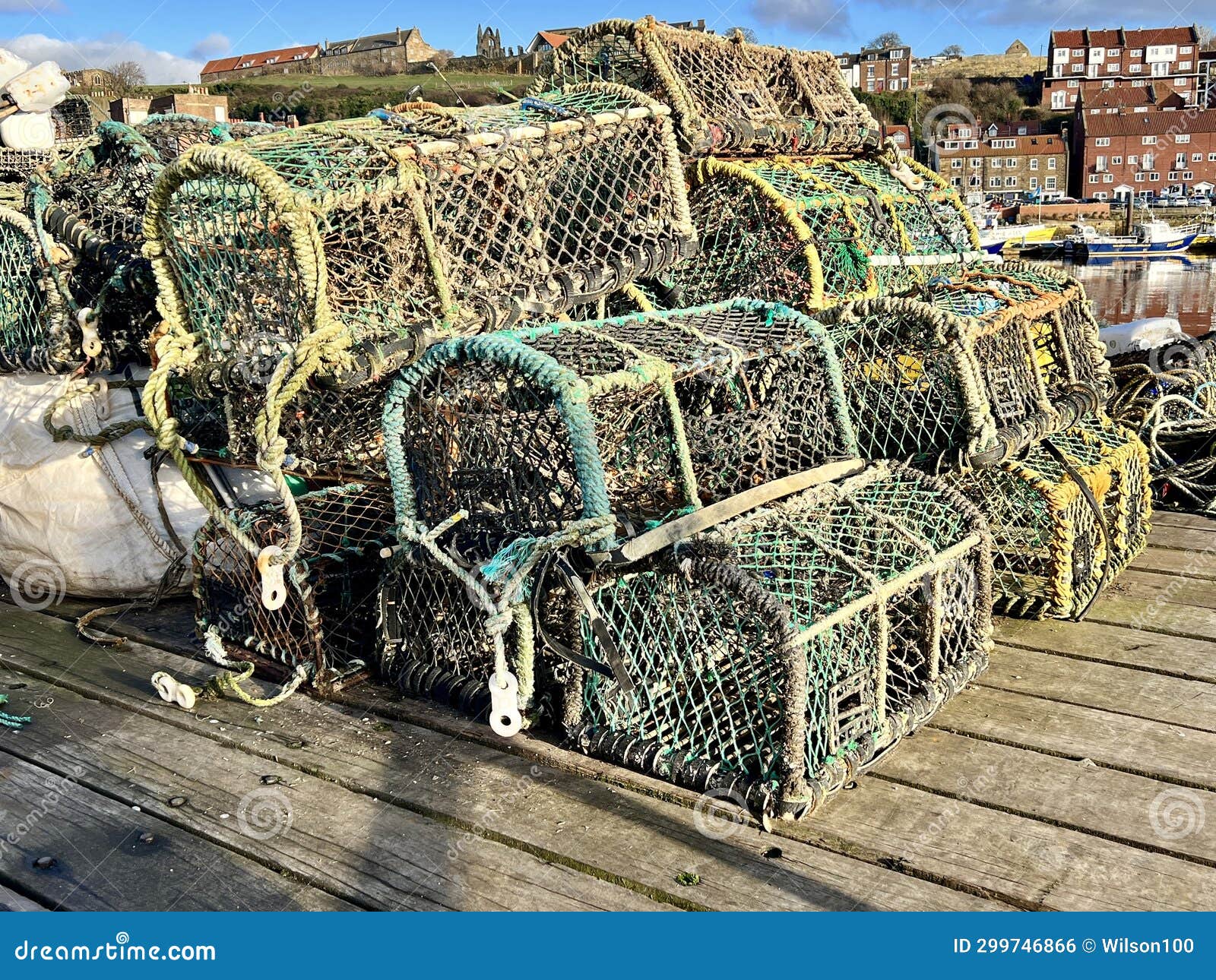Lobster or Crab Pots stock photo. Image of rope, trap - 299746866