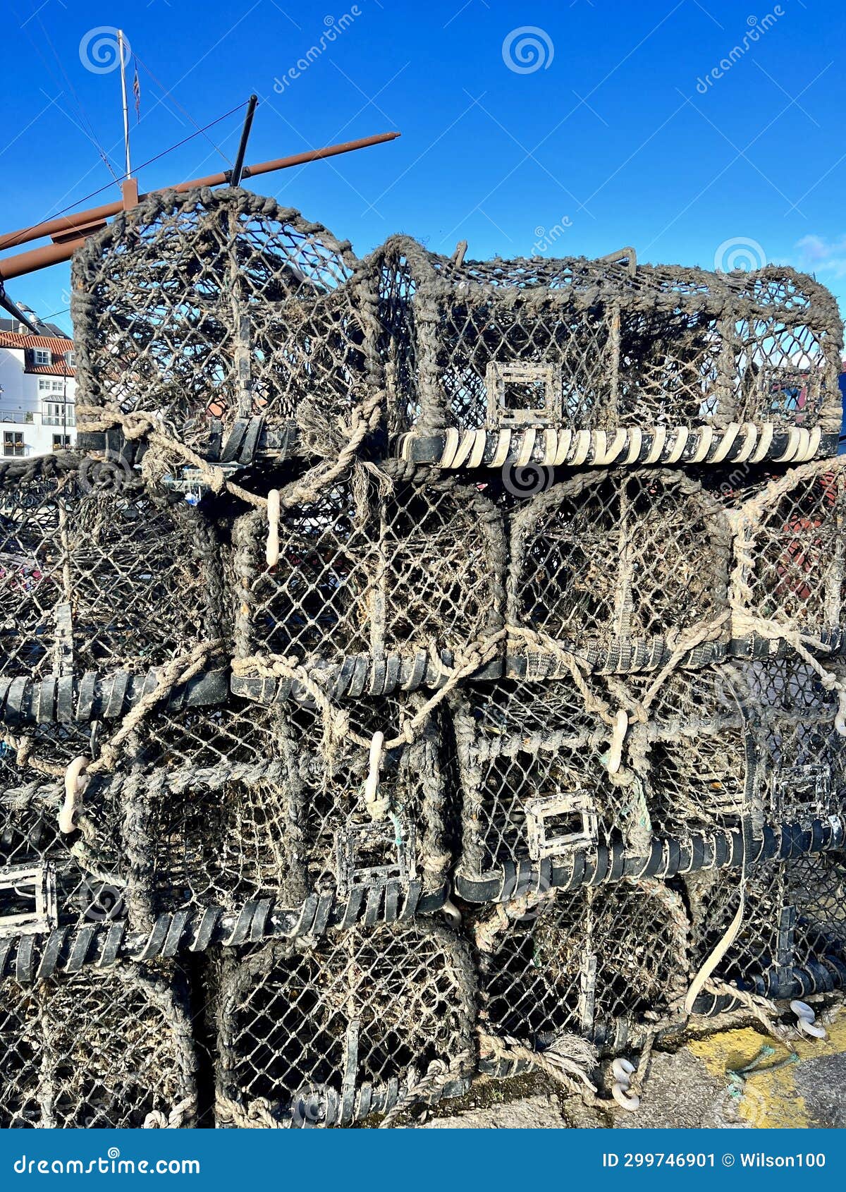 Lobster or Crab Pots stock image. Image of trap, catch - 299746901