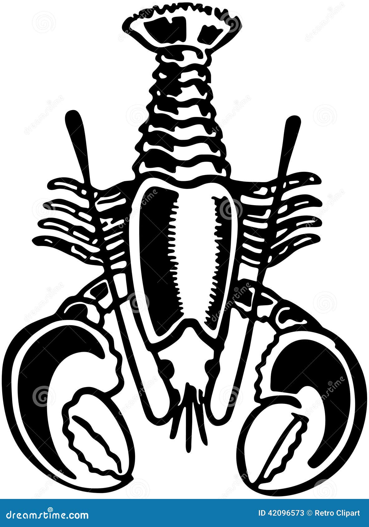 Lobster Graphic stock vector. Illustration of meals, 1940s - 42096573