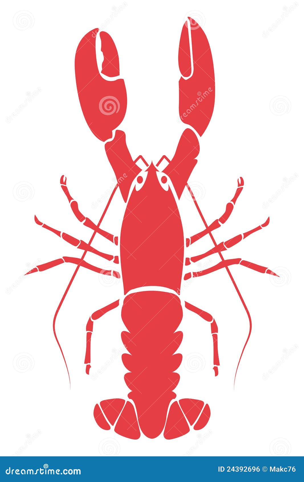 Lobster illustration stock vector. Illustration of label - 24392696