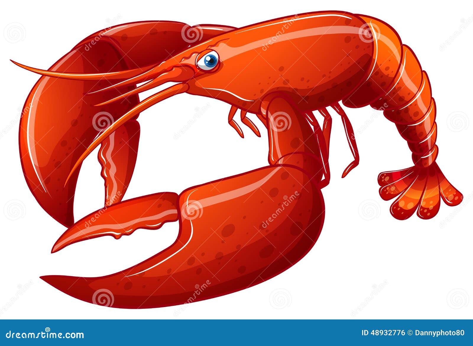 Lobster stock vector. Illustration of fresh, exotic, ingredient - 48932776