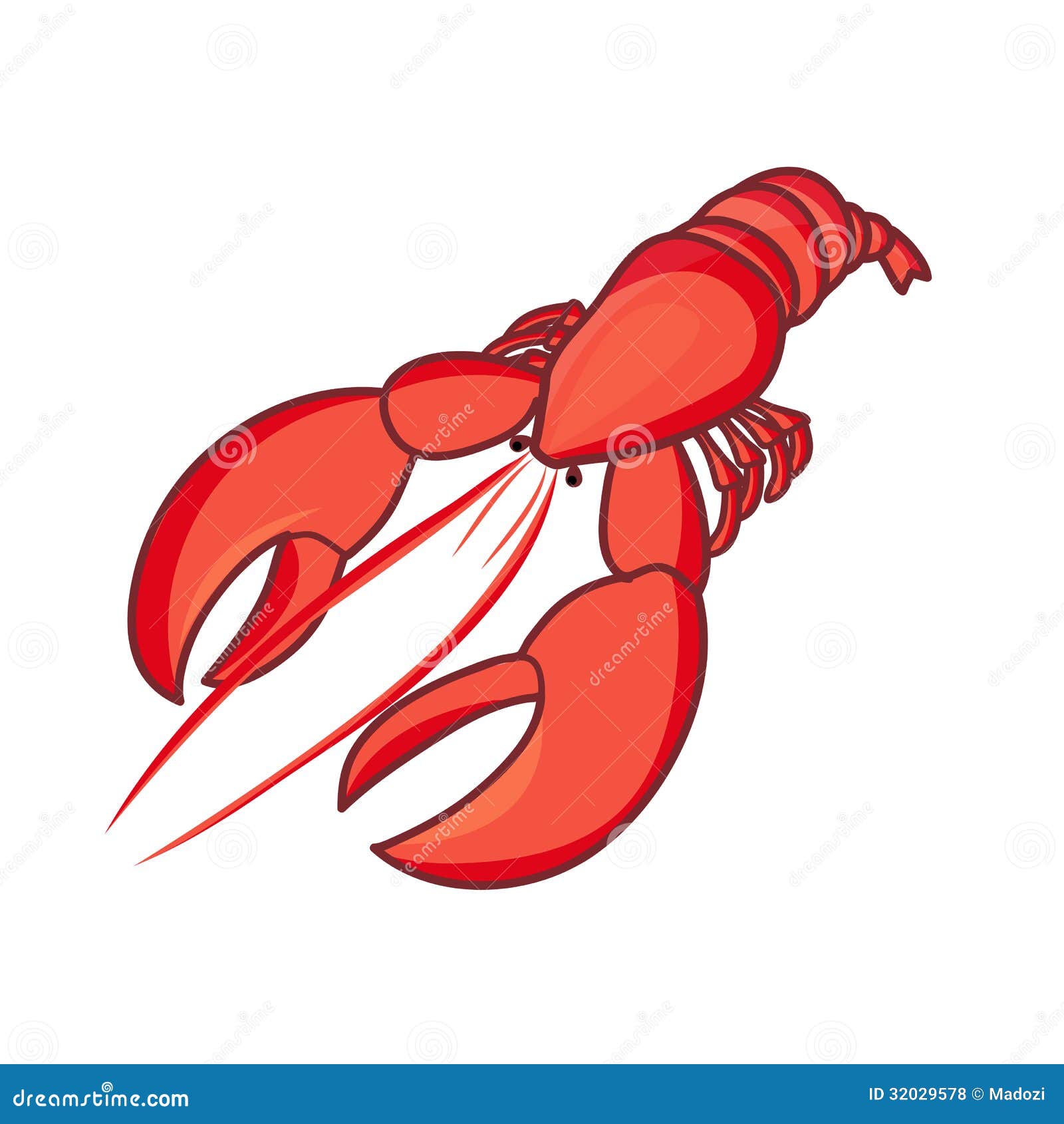 Lobster Isolated Illustration Stock Vector - Illustration of isolated ...