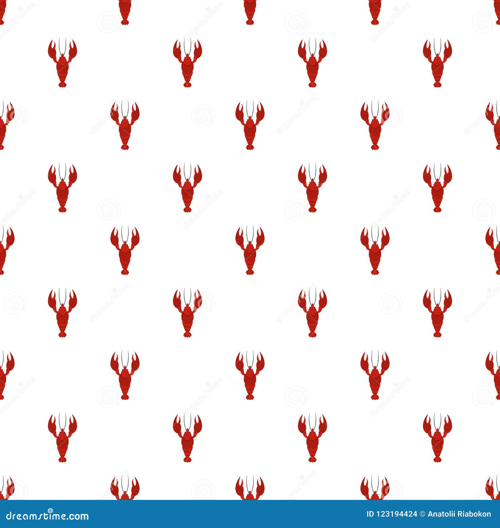Lobster pattern seamless stock illustration. Illustration of nature ...