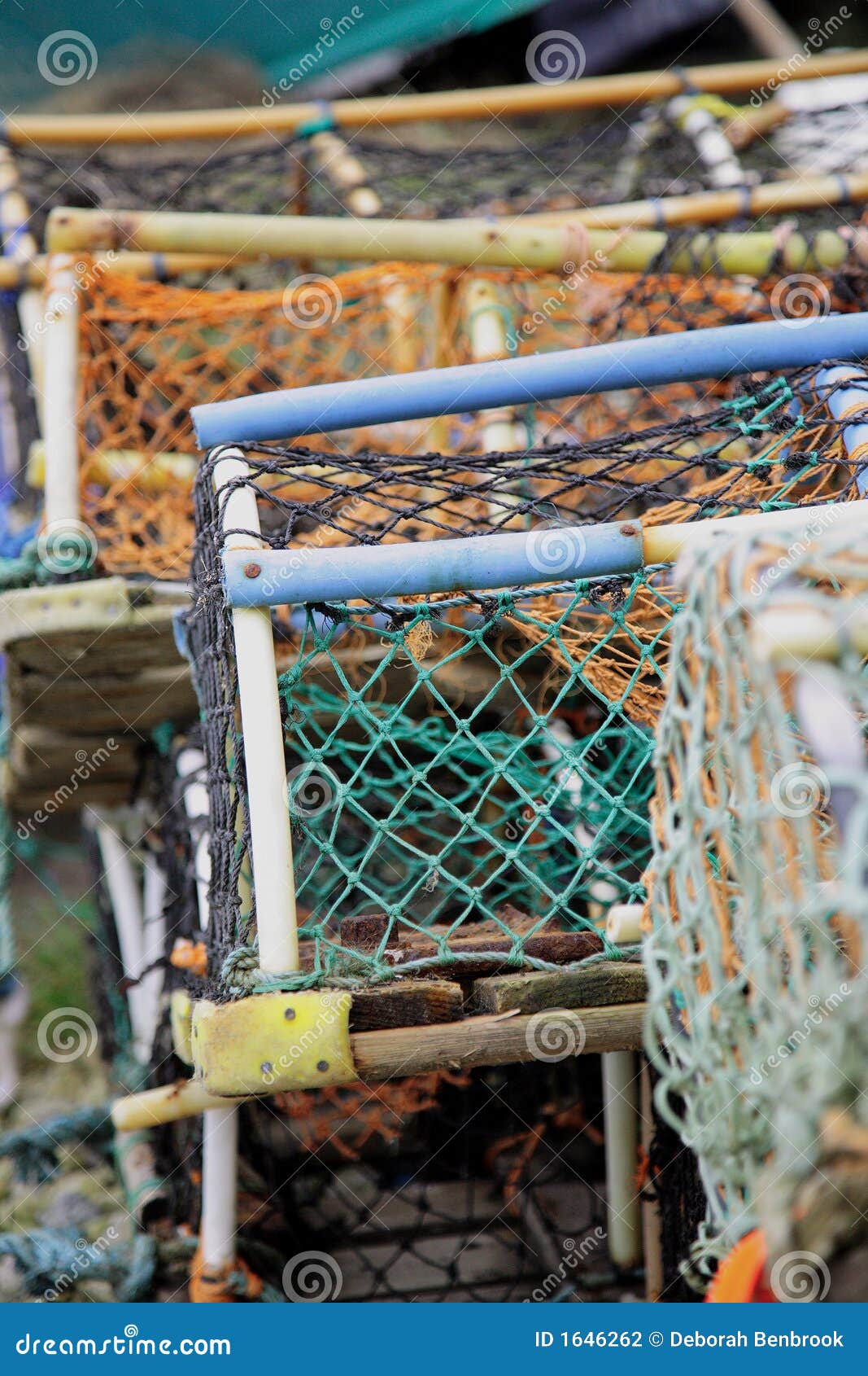 Lobster pots stock photo. Image of fishing, seaside, lobster - 1646262