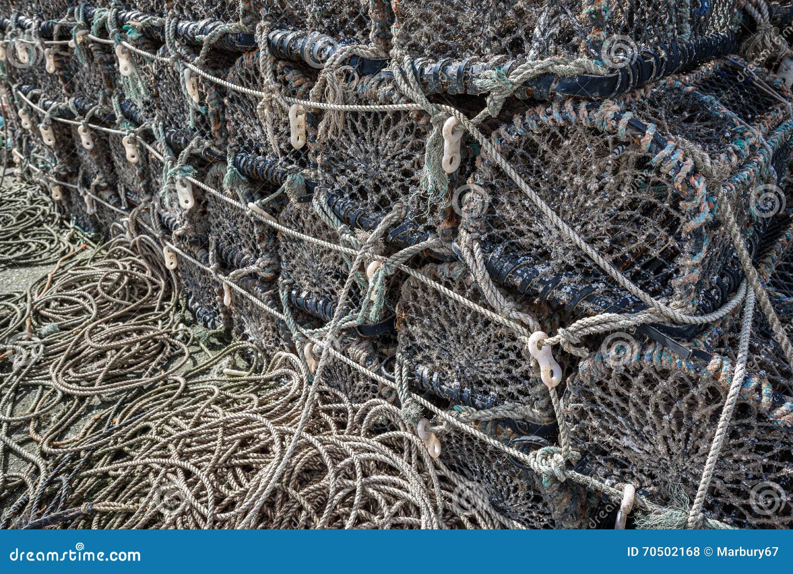 Lobster Pots stock photo. Image of fishing, food, cages - 70502168