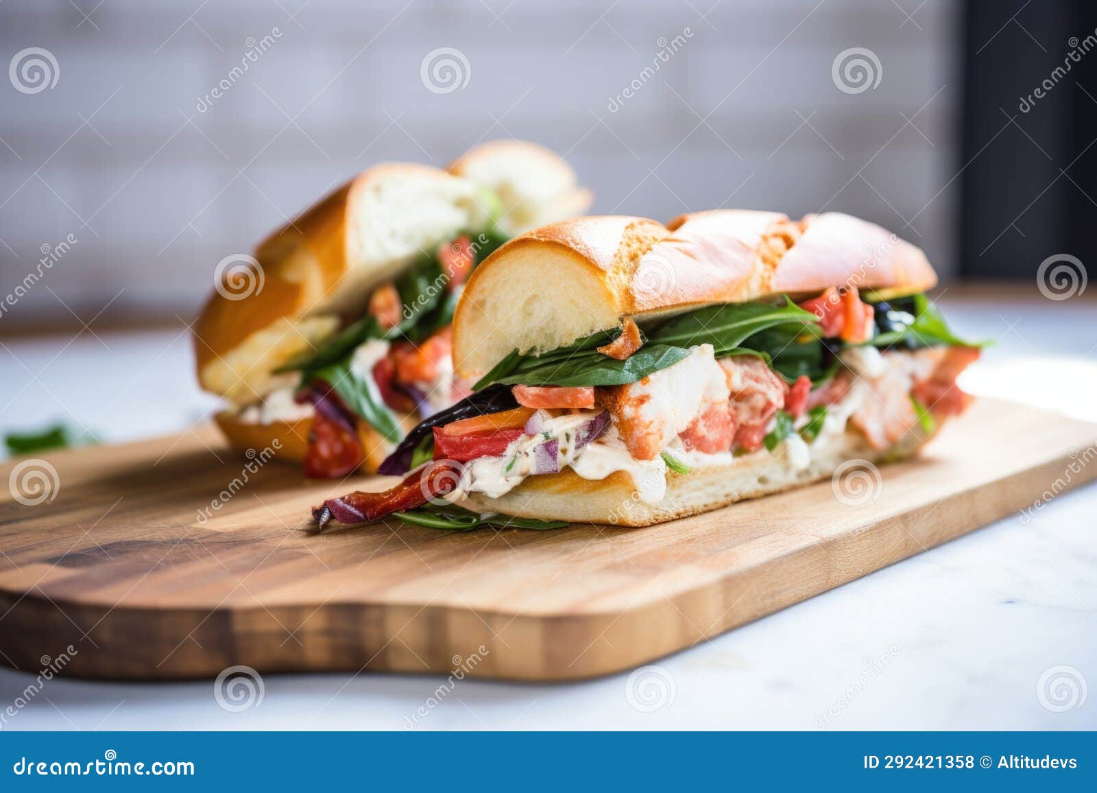 Lobster Roll Under Soft Natural Light Stock Photo - Image of natural ...