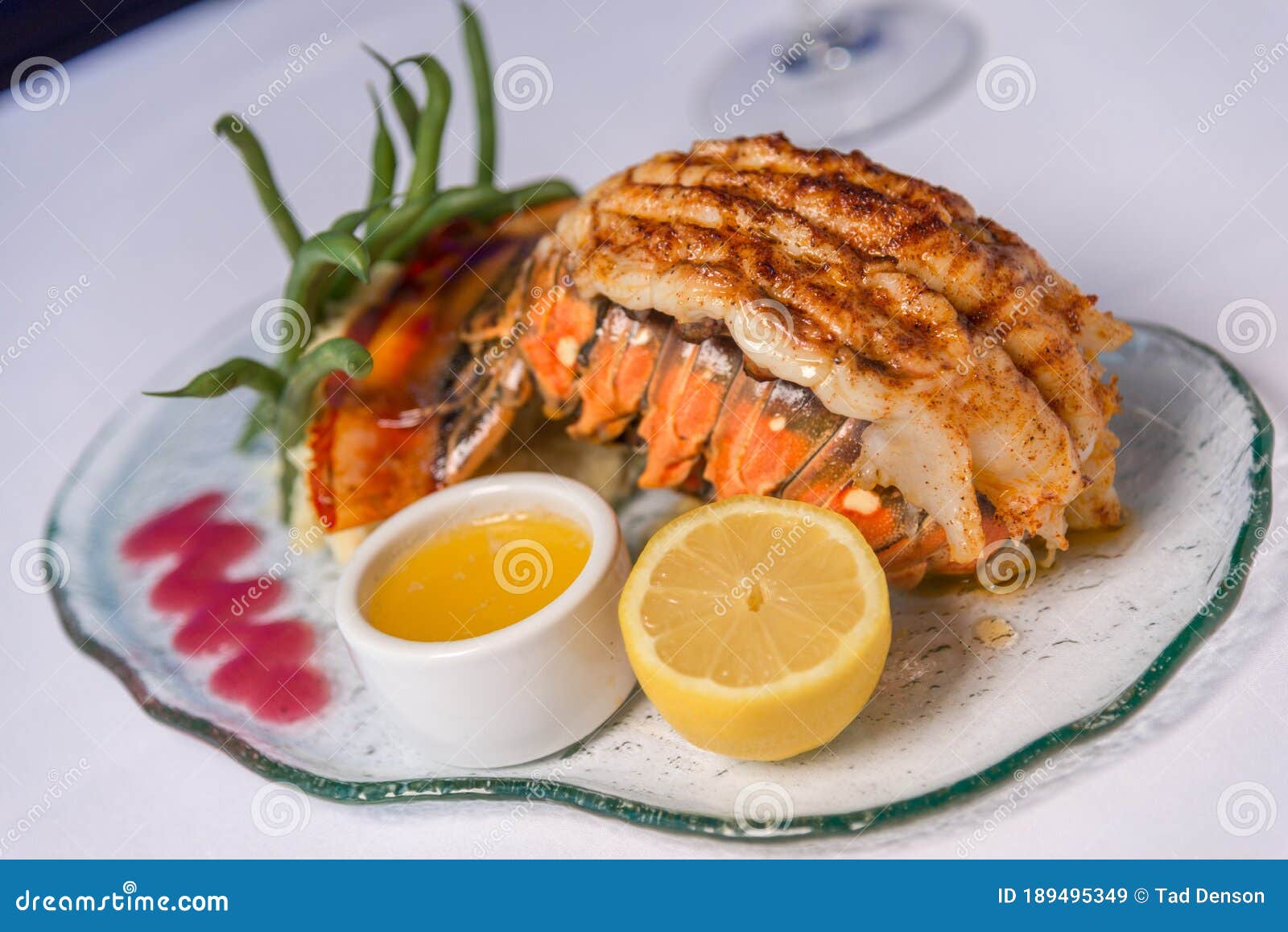 Lobster Tail Dinner stock image. Image of dining, tail - 189495349