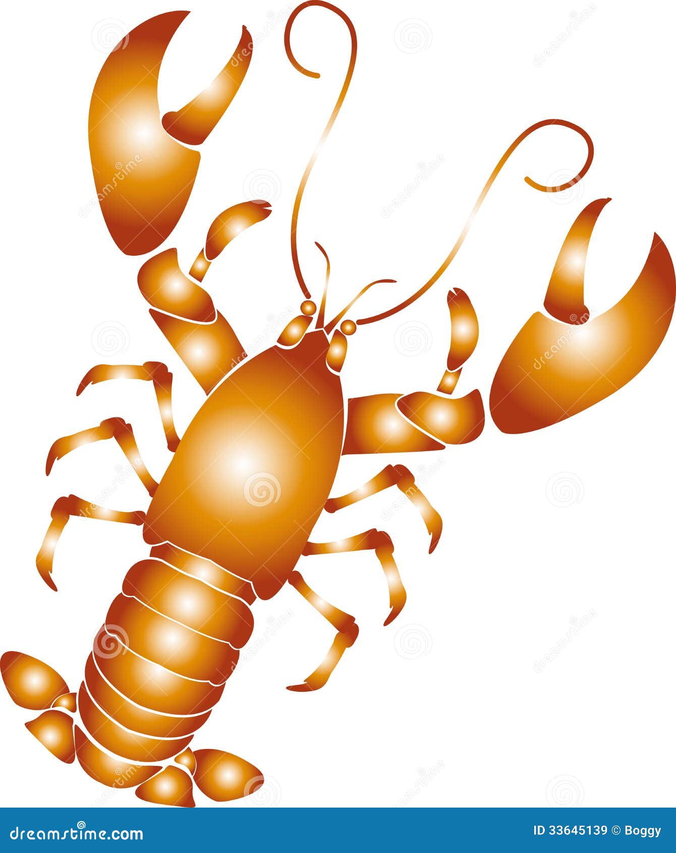 Lobster stock vector. Illustration of graphic, kitchen - 33645139