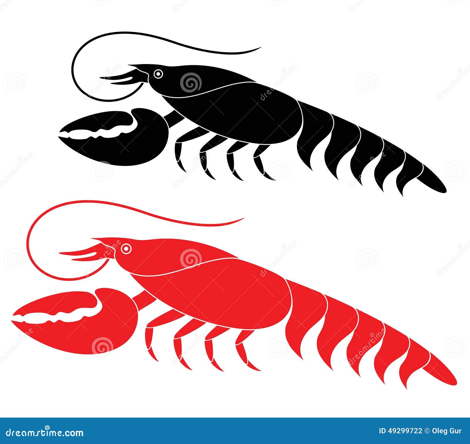 Lobster stock vector. Illustration of lobster, vector - 49299722