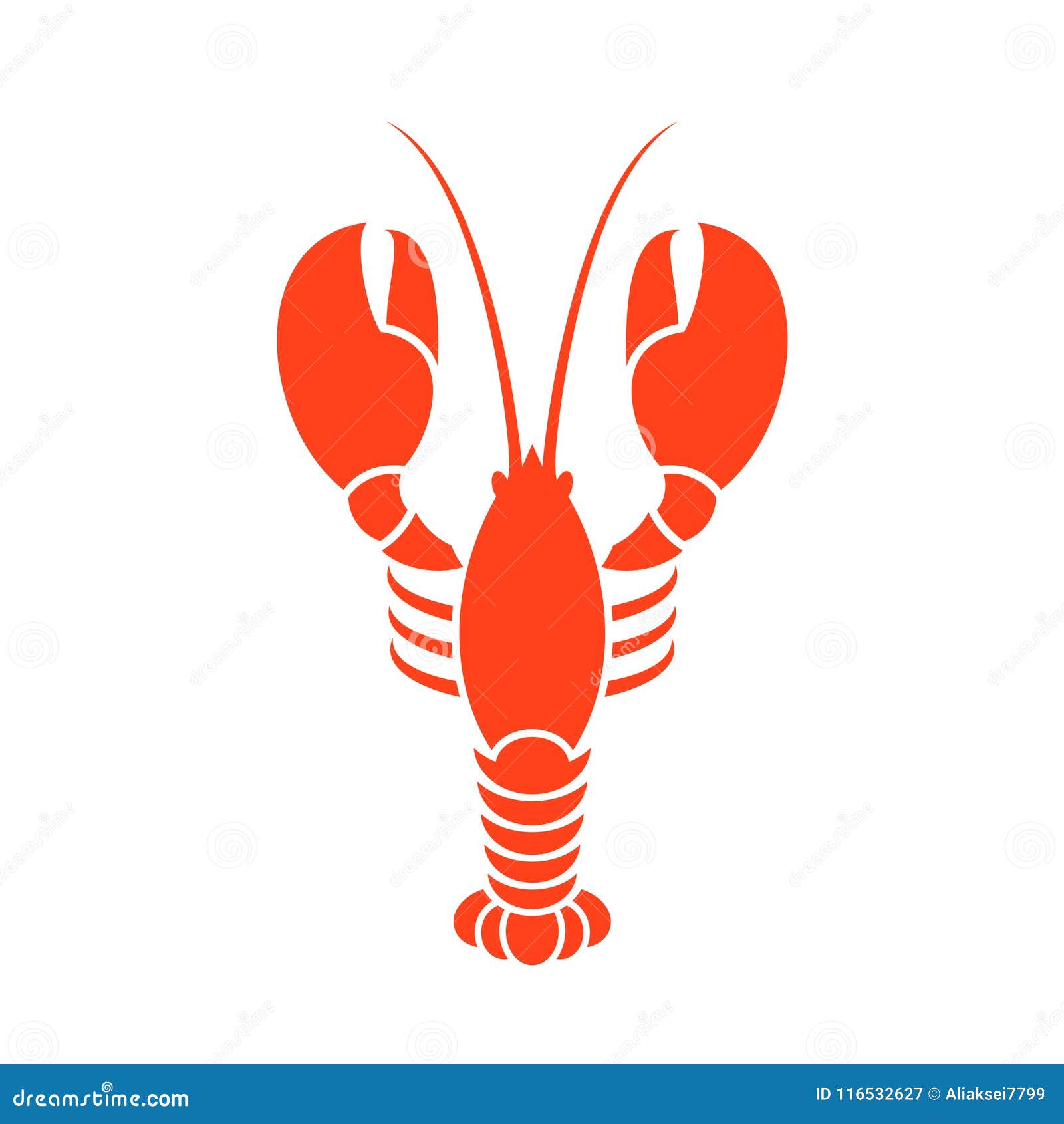 Lobster. Vector Illustration Stock Vector - Illustration of animal ...