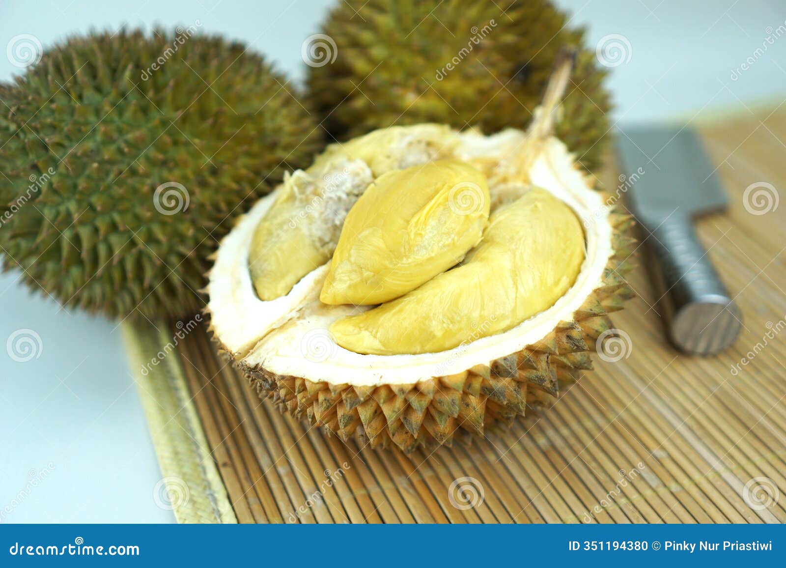 Local Aceh Durian Fruit that Has Been Opened Stock Photo - Image of asia, green: 351194380
